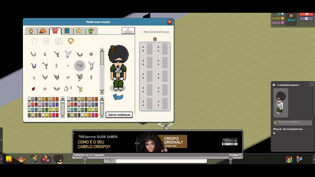 jogando habblet - o inicio e muintas roupas #1 - YouTube