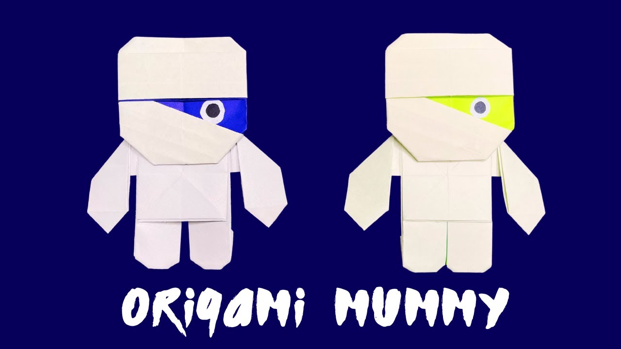 Origami Mummy | Halloween Crafts - YouTube