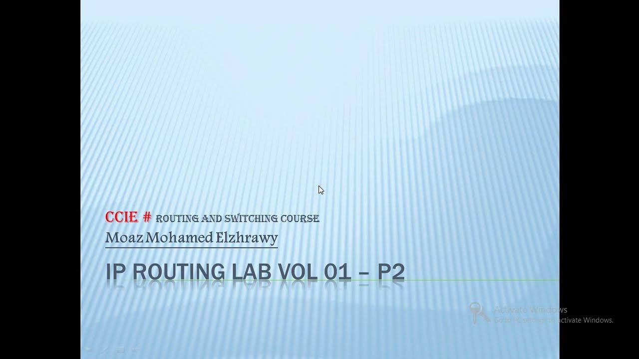 06 IP Routing Lab02 - YouTube
