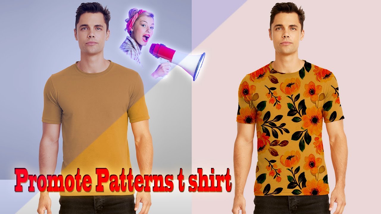 how to Pattern add T Shirt Any Clothes কাপড়ের প্যাটার্ন যে কোনো লোগো ...