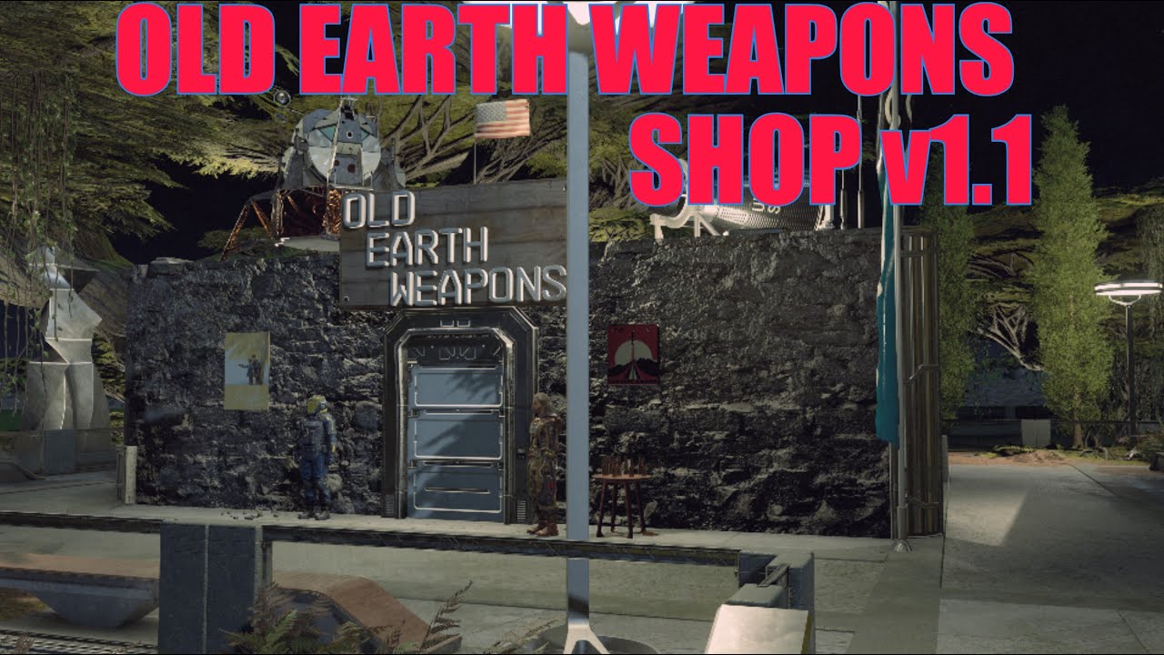 Starfield Mod Updated: Old Earth Weapon Shop v1.1 - YouTube
