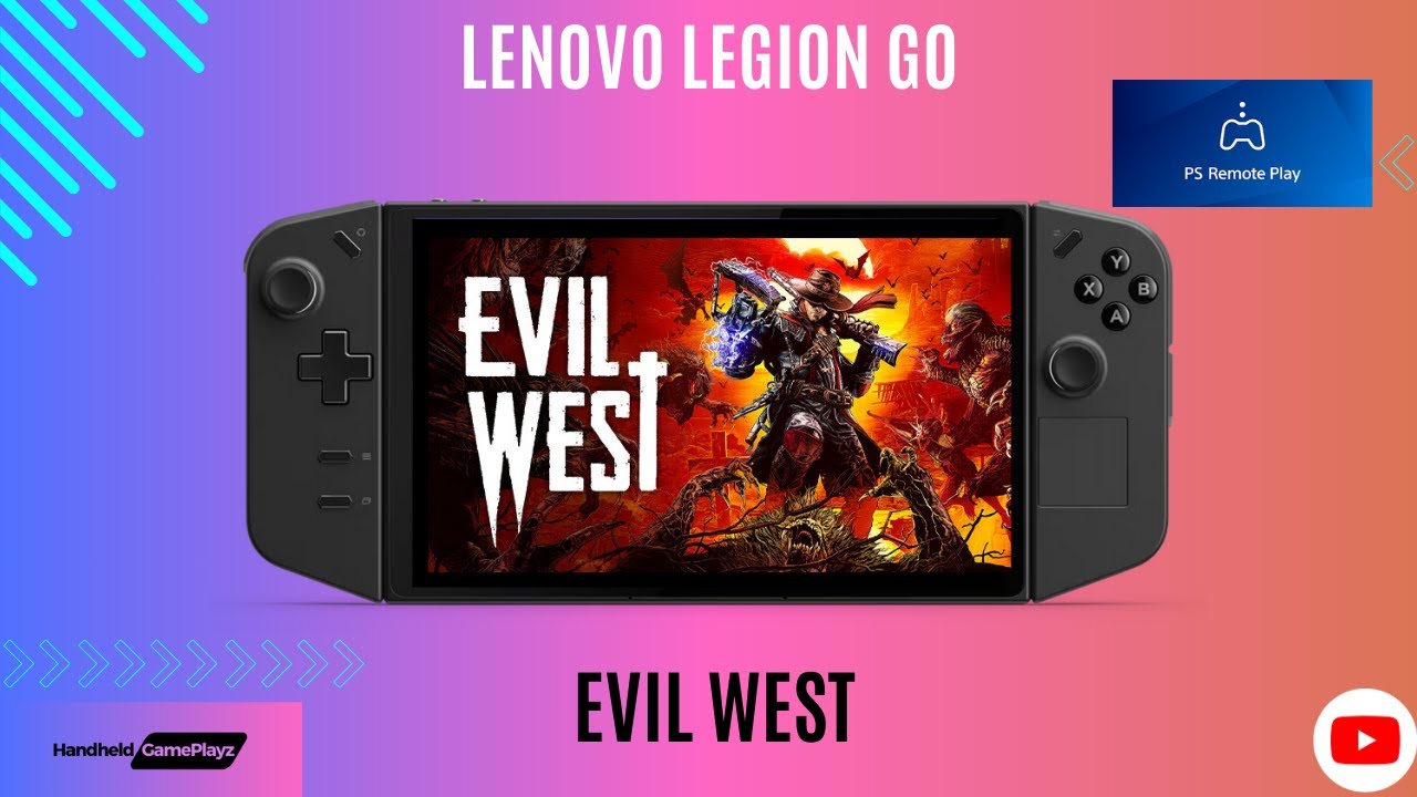 Legion Go PS5 Remote Play via Chiaki4Deck Evil West 9W 1200p - YouTube