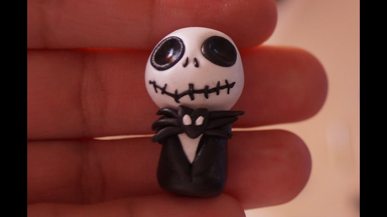 Chibi Jack Skellington: Polymer Clay - YouTube