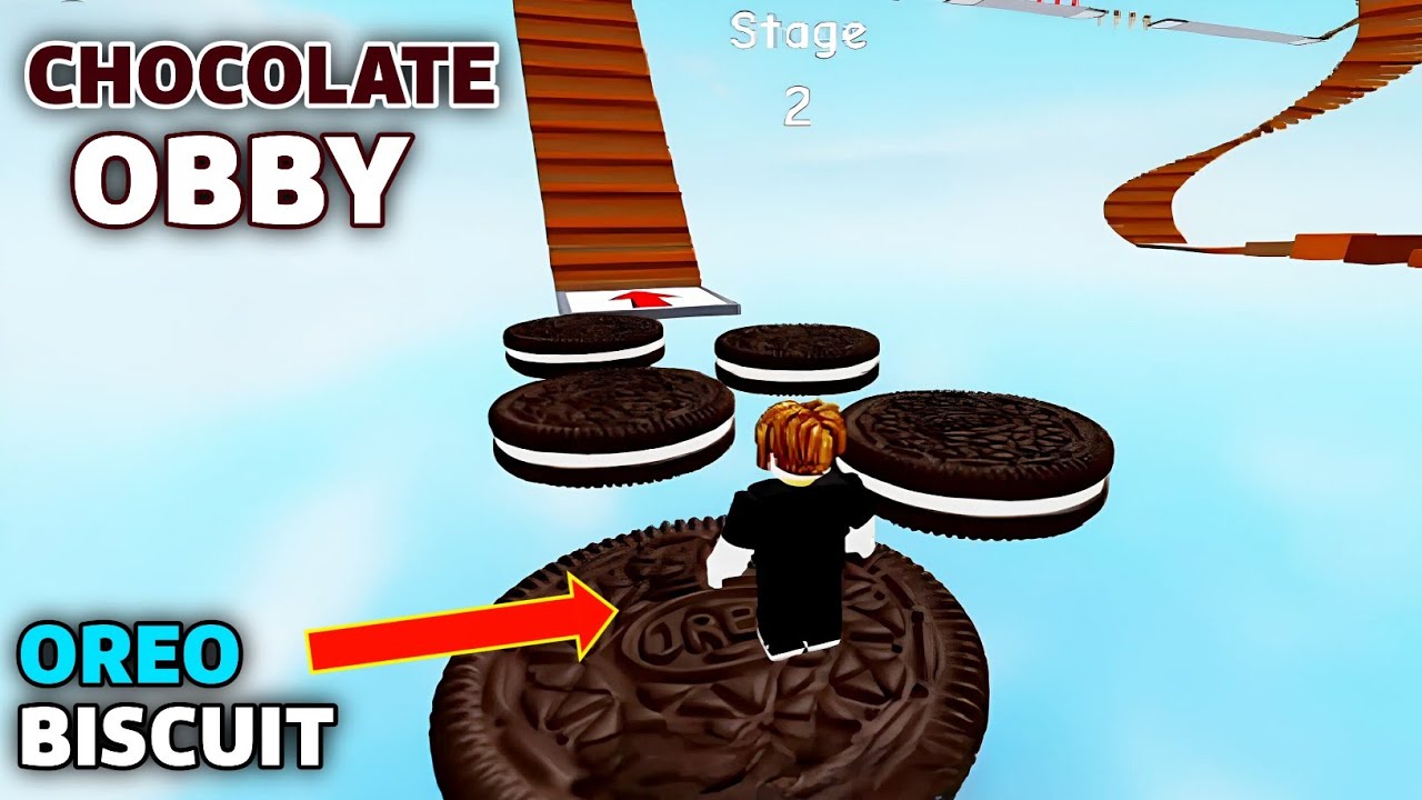 Chocolate obby roblox parkour game 16 | Roblox Obby Games - YouTube