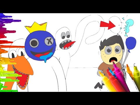 GREEN FRIEND RIP ATHLETES BALL - Rainbow Friends Roblox coloring pages ...