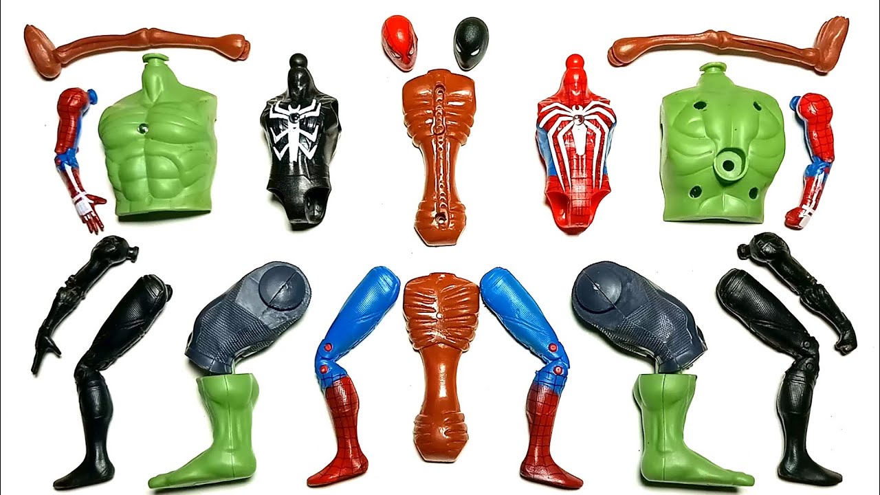 MARVEL'S SPIDER-MAN SERIES TOYS UNBOXING HULK SMASH,SPIDERMAN, MILES ...