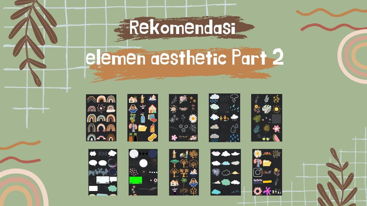 Rekomendasi elemen canva aesthetic || Part 2 - YouTube
