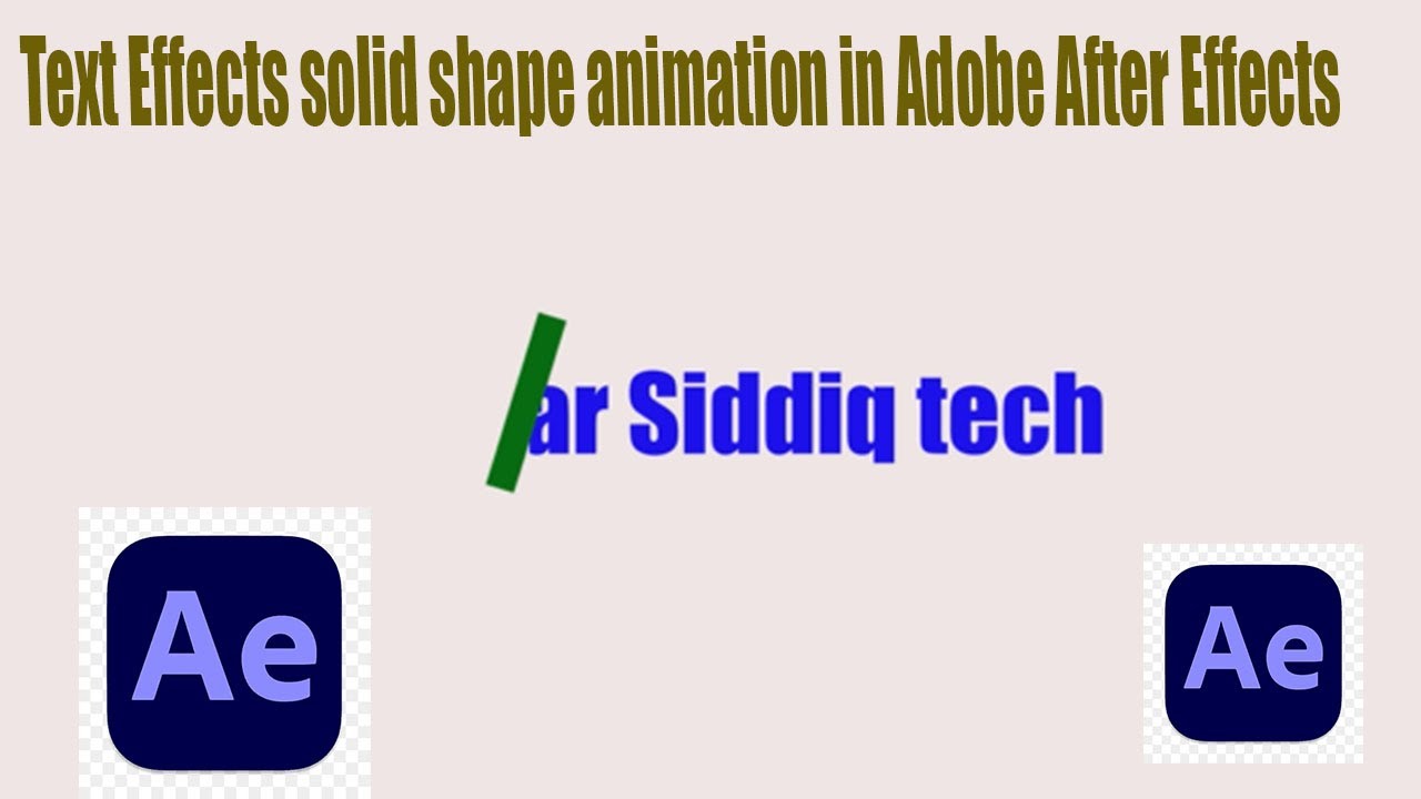 Text Effects solid shape animation in Adobe After Effects - YouTube