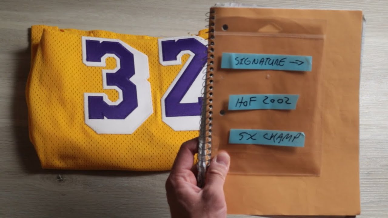 How To Prep a Jersey for a Autograph Signing - (Sit down or Send in ...