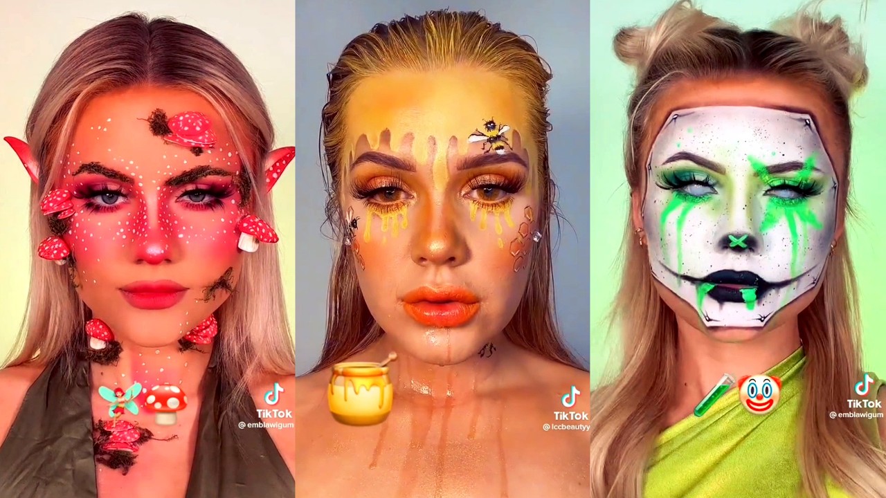 Makeup Inspired By Emojis | TikTok Emoji Makeup Challenge - YouTube
