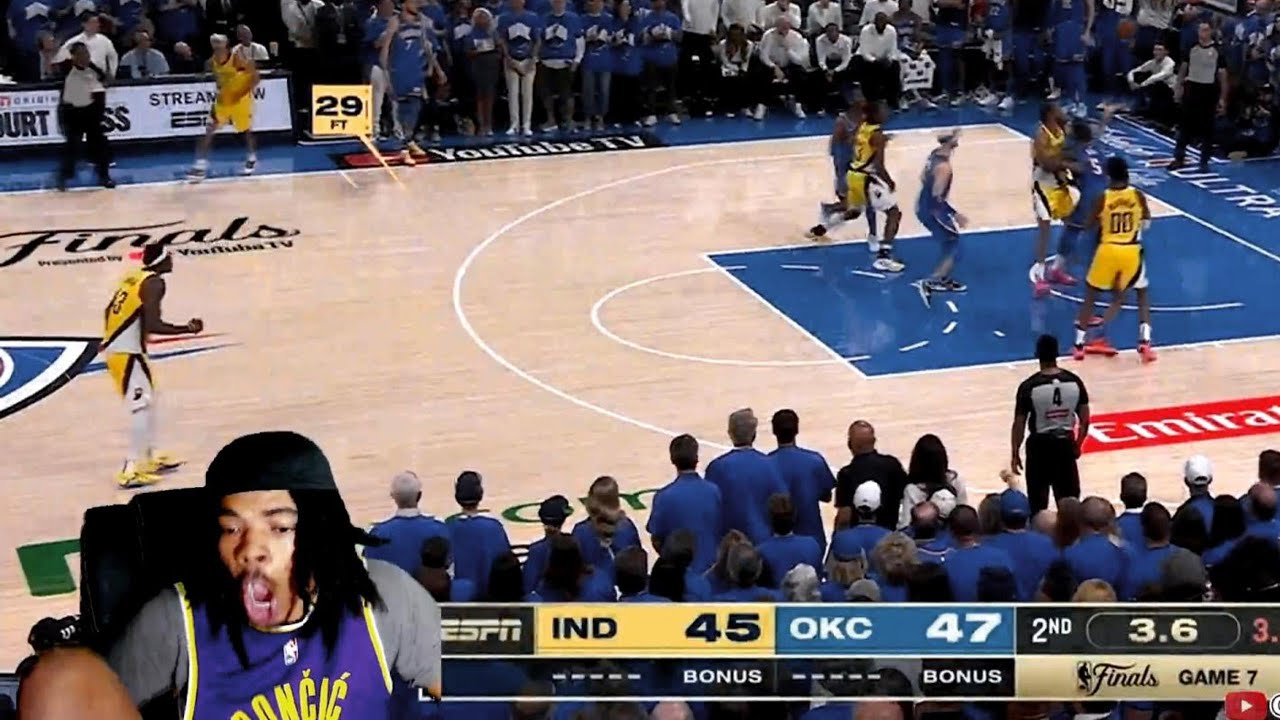 NOOO HALI!! Pacers vs Thunder Game 7 NBA FINALS!! ( Live Reaction) 1st ...