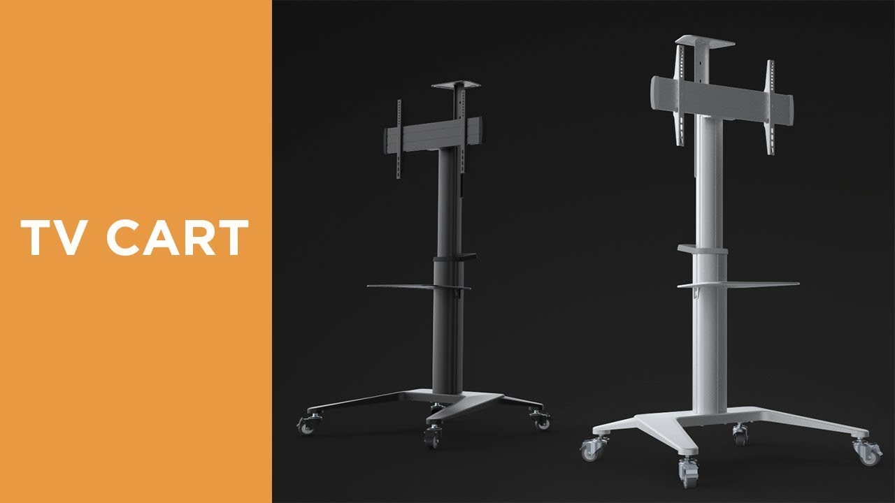 Ultra-Modern Aluminum TV Cart - TT12 Series - YouTube