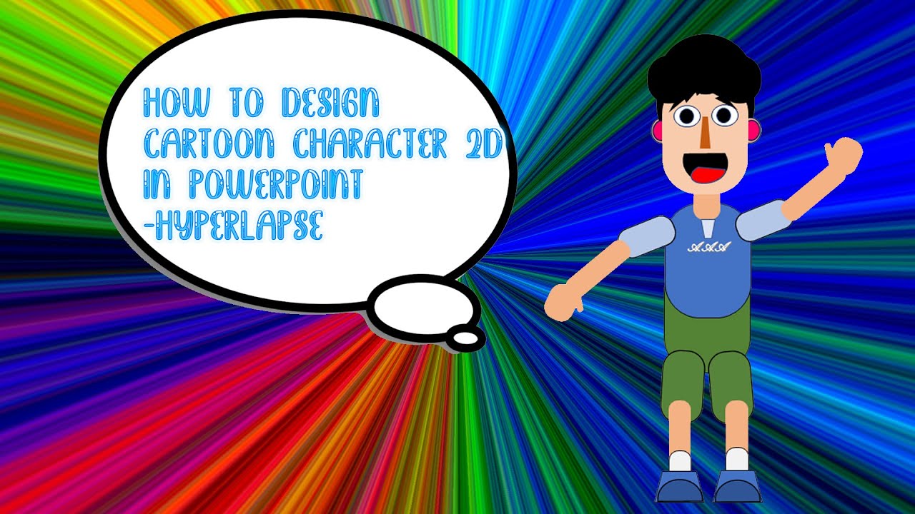 How to Design Cartoon Character 2D in PowerPoint/Hyperlapse - YouTube