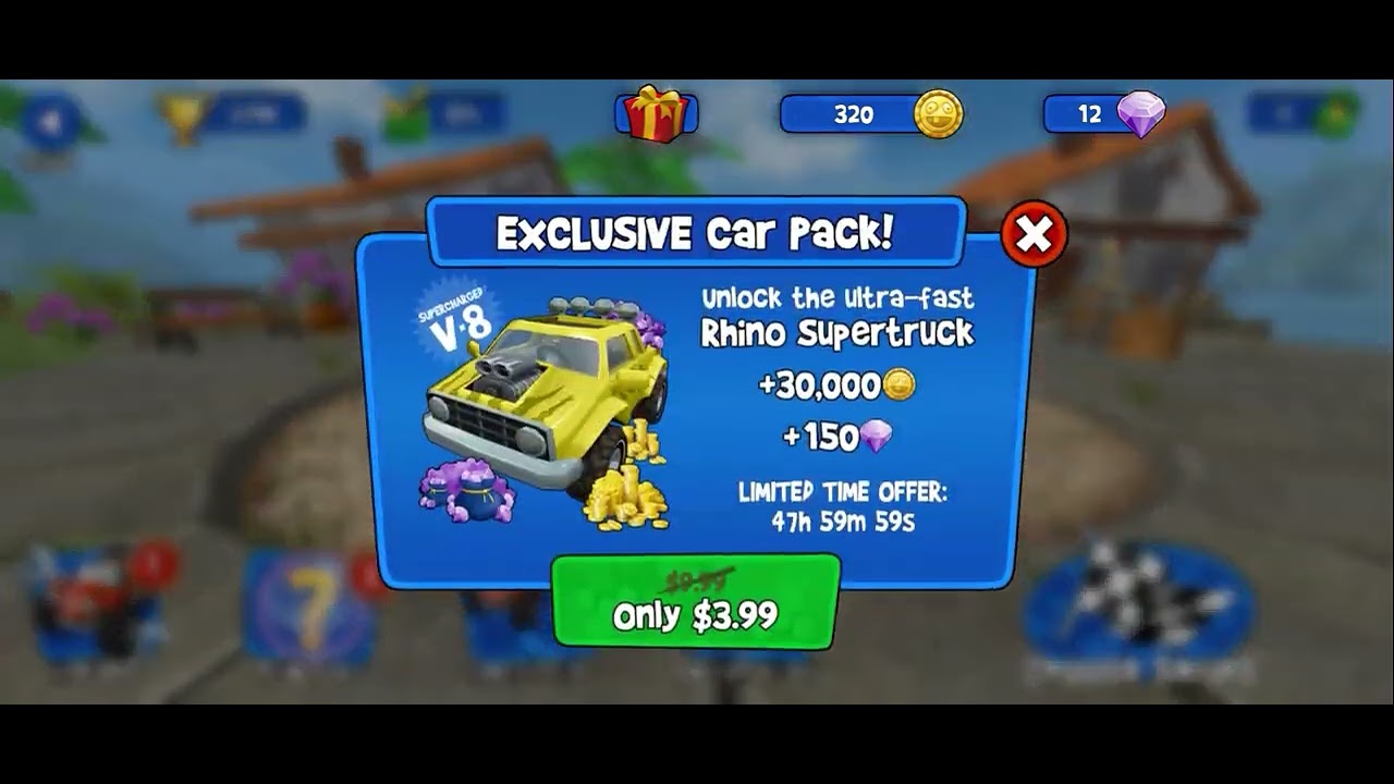 bb racing 3 episode 3 game kids ABC food truck car driver parking speed ...