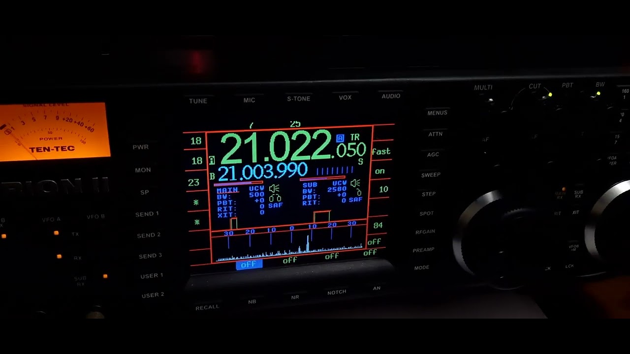 Yaesu FT 101 MP vs Ten Tec Orion 2 vs ICOM IC 7300 on week signal - YouTube