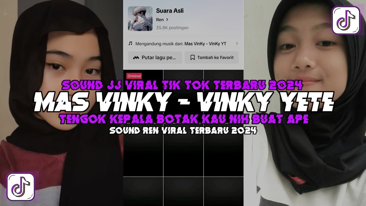 SOUND JJ VIRAL - TENGOK KEPALA BOTAK KAU NIH BUAT APE | DJ MAS VINKY ...