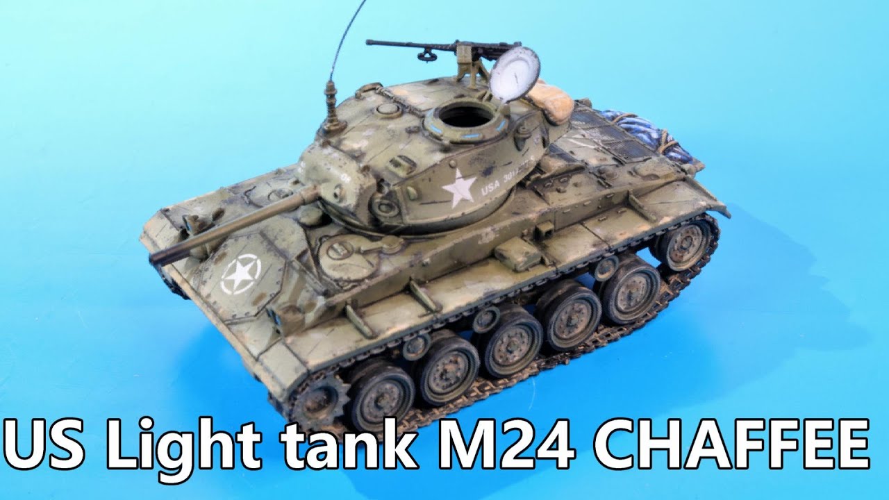 (EngSub)完成_1/72 SCALE U.S. M24 CHAFFEE Waltersons Japanウォルターソンズジャパン ...