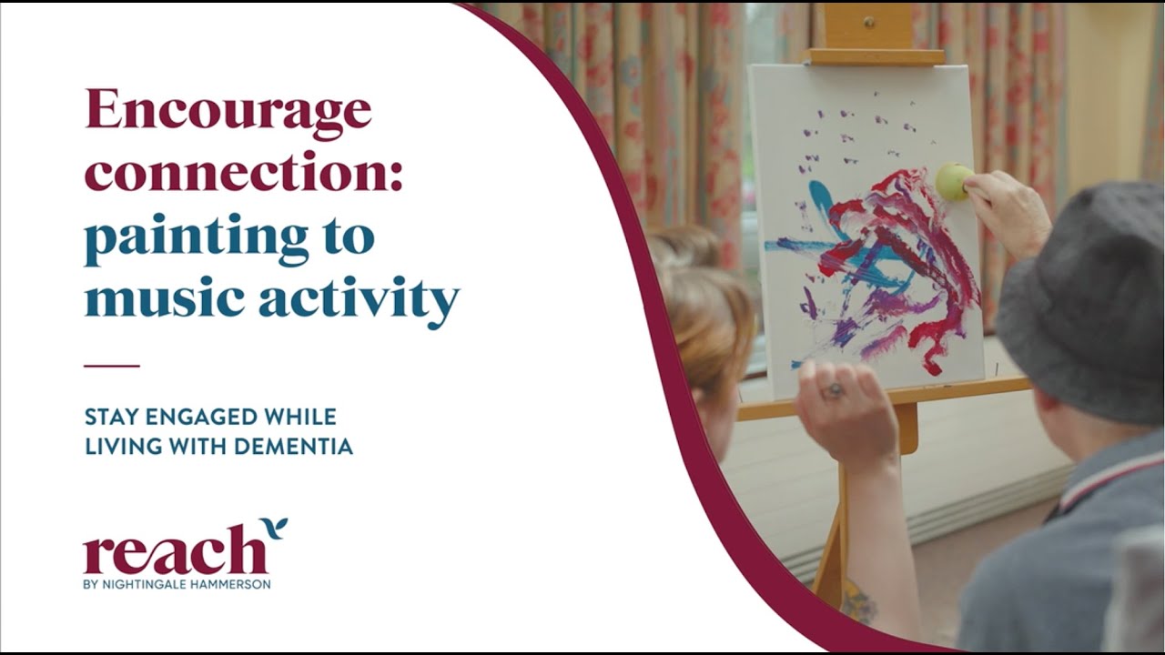 Encourage connection: painting to music - YouTube
