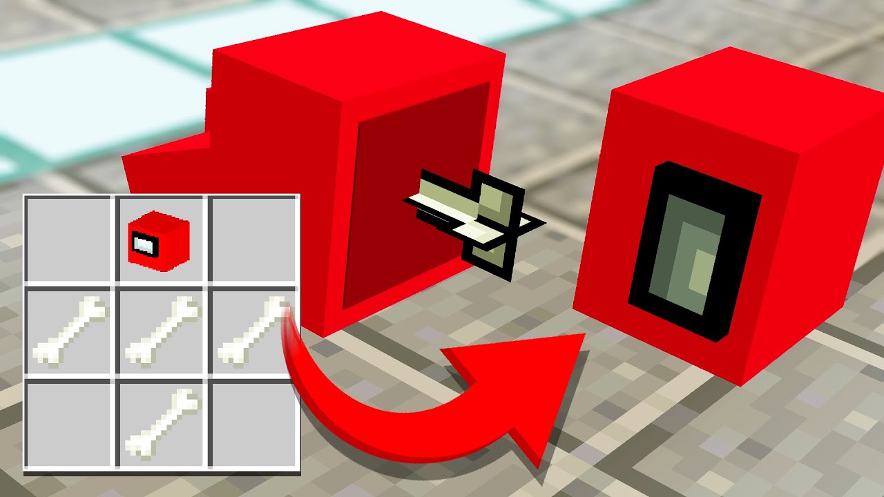 Sus Among Us Recipes in Minecraft... - YouTube