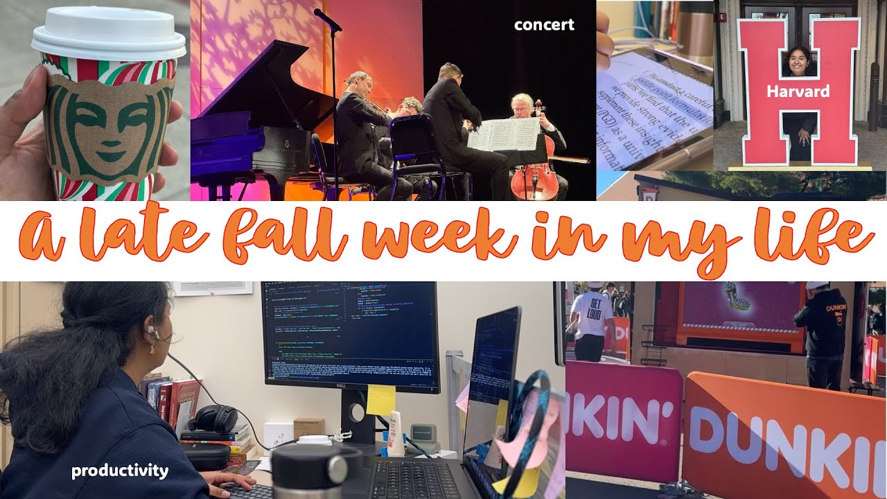 A Fall Week in my Life as a PhD Student | daytrip to Boston, poster presentation, meetings ...