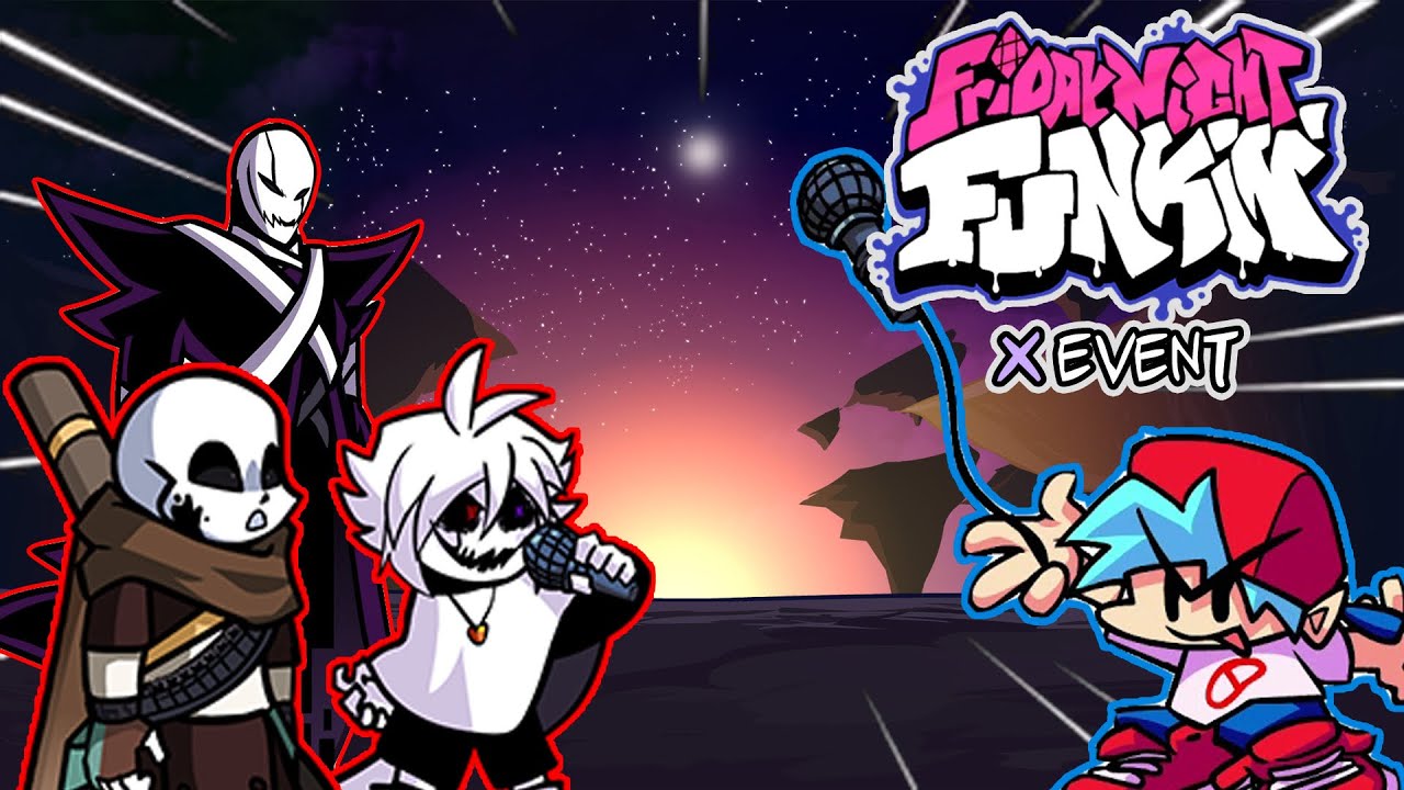 Friday Night Funkin': X Event Vs XChara, Ink Sans & XGaster (FNF Mod ...