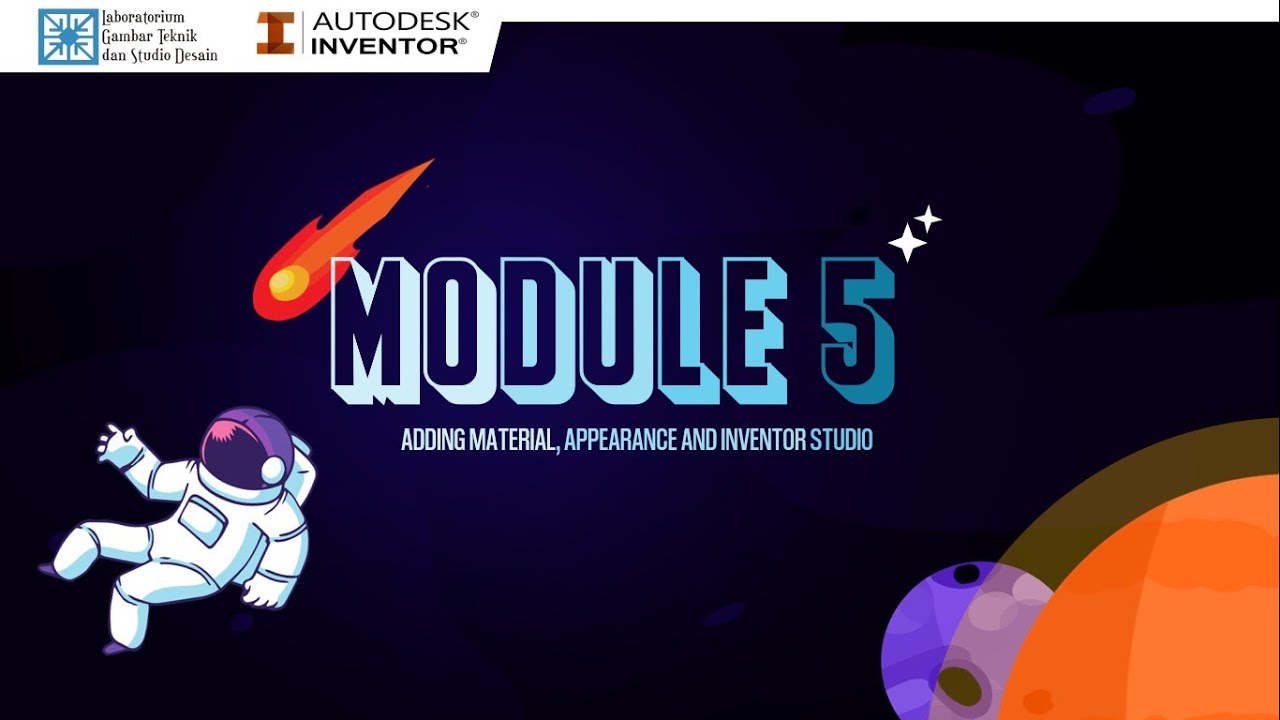 5th Module - Adding Material, Appearance and Inventor Studio using ...