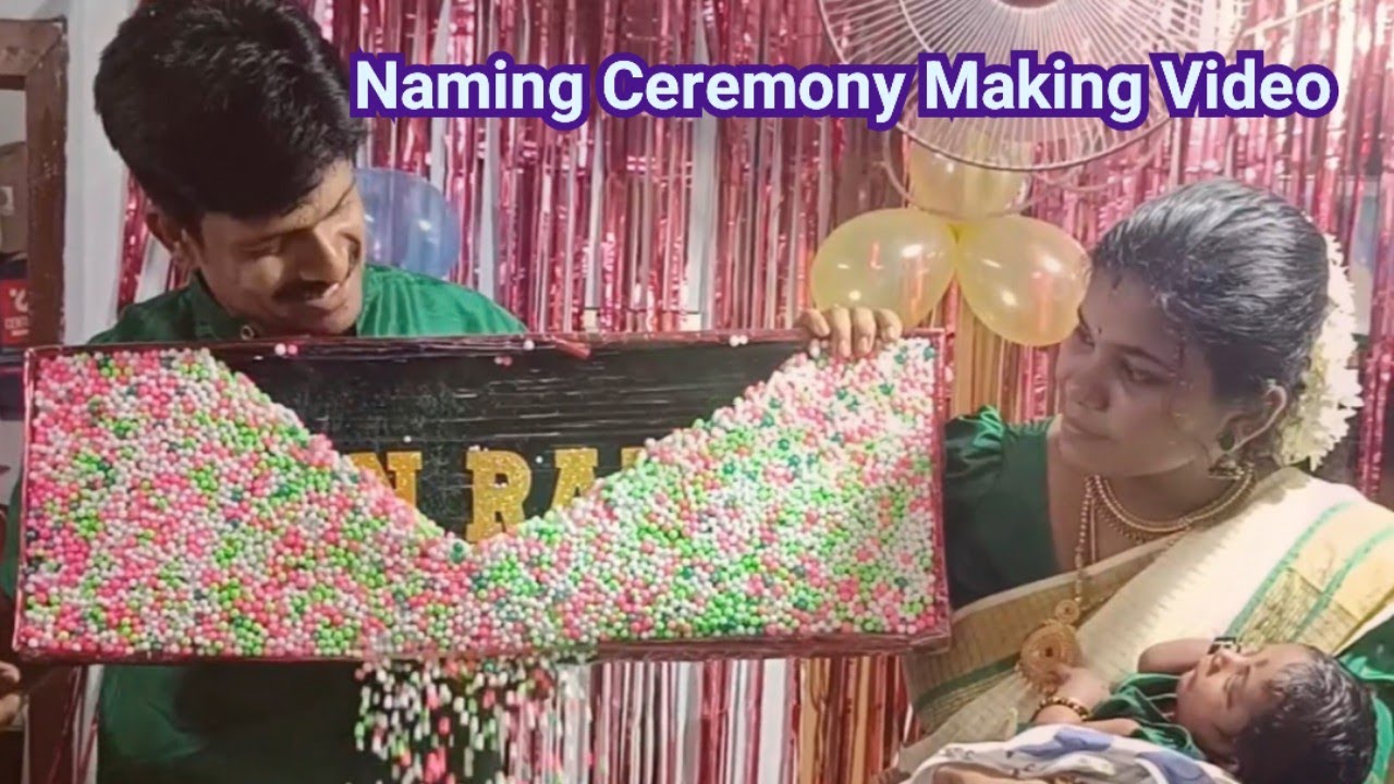 Name Ceremony Board .. Making Video - YouTube