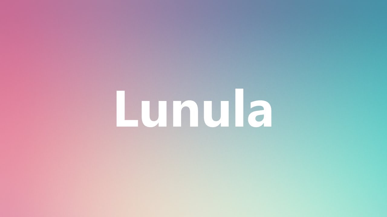Lunula - Medical Definition and Pronunciation - YouTube