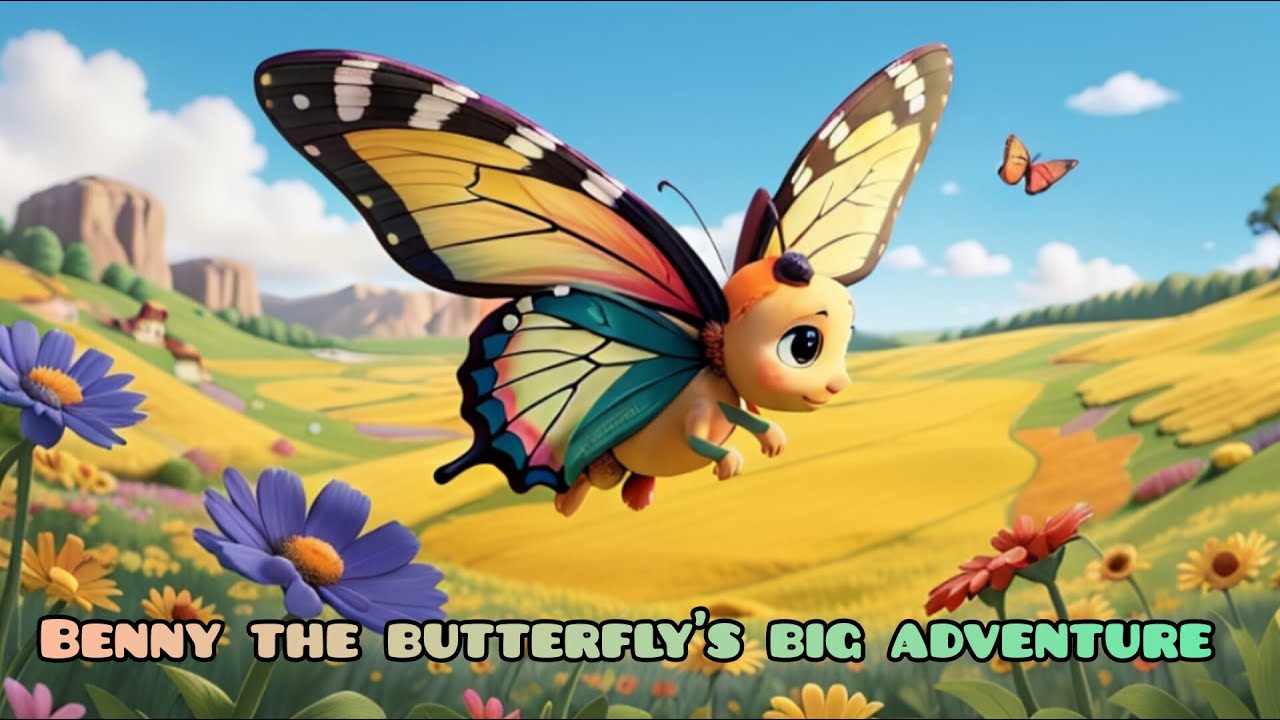 Benny the Butterfly's Big Adventure l Stories for Kids l Bedtime Story ...