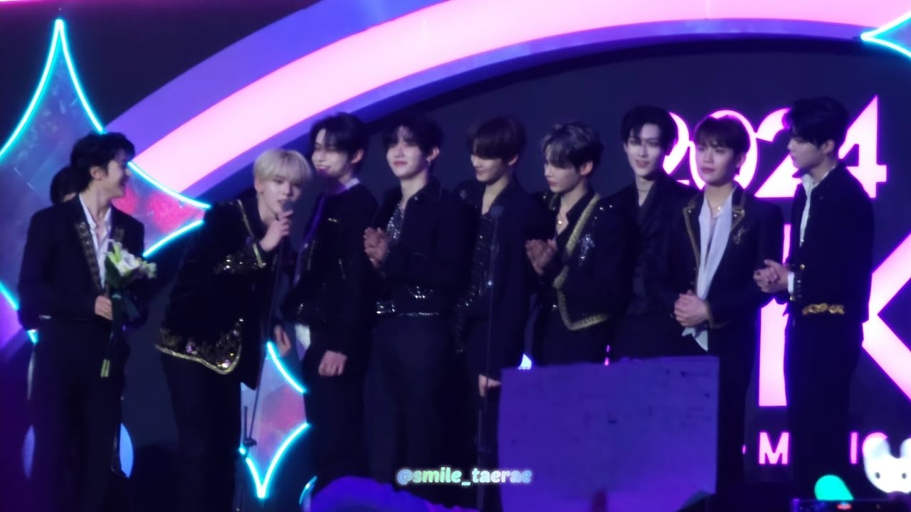 241116 KGMA 2024 ZB1 베스트 아티스트10 & 그랜드 아너스 초이스 수상소감 Fancam - YouTube