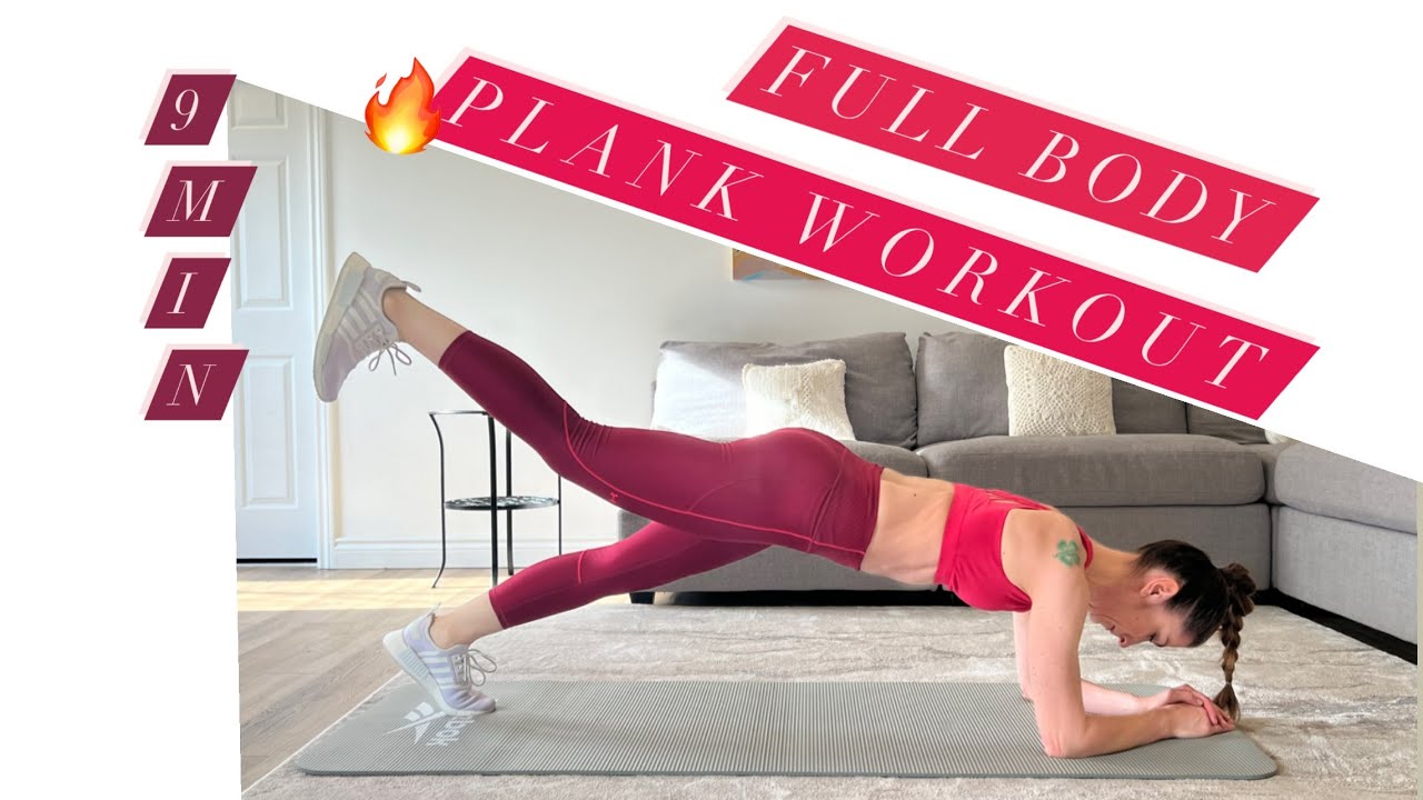 9-MIN FULL BODY PLANK WORKOUT AT HOME| Fat Burn| No Repeat & No Break ...