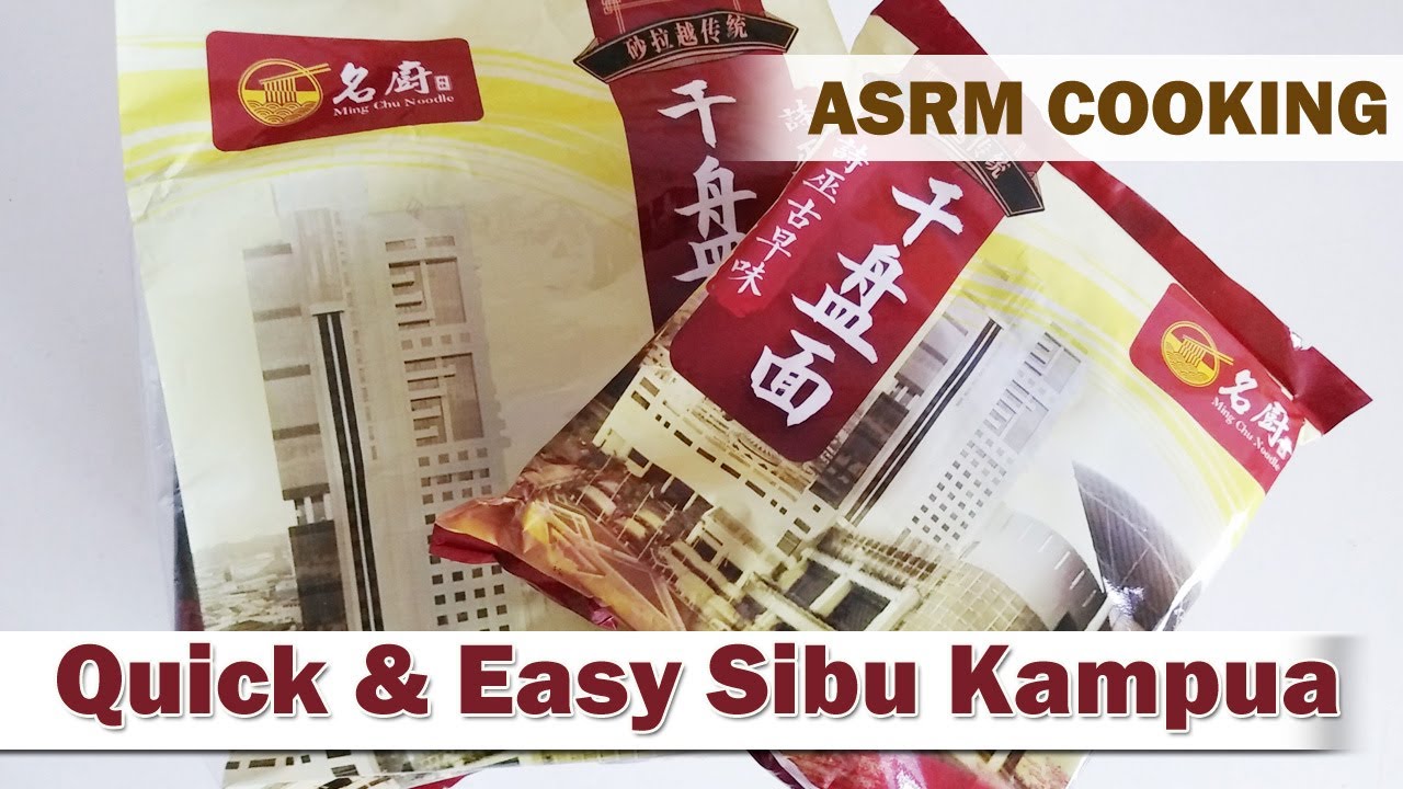 ASMR Unbox & Cooking Ming Chu Noodle Instant Kampua | Instant Sarawak ...