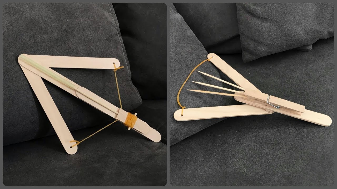 3 Amazing Ways To Make Popsicle Stick Shot Guns - YouTube