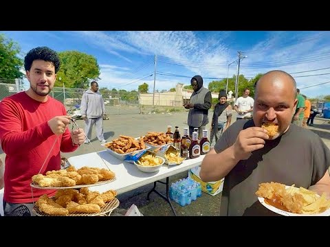 Deep Frying the Crispiest Chicken Tenders for the Homeless!