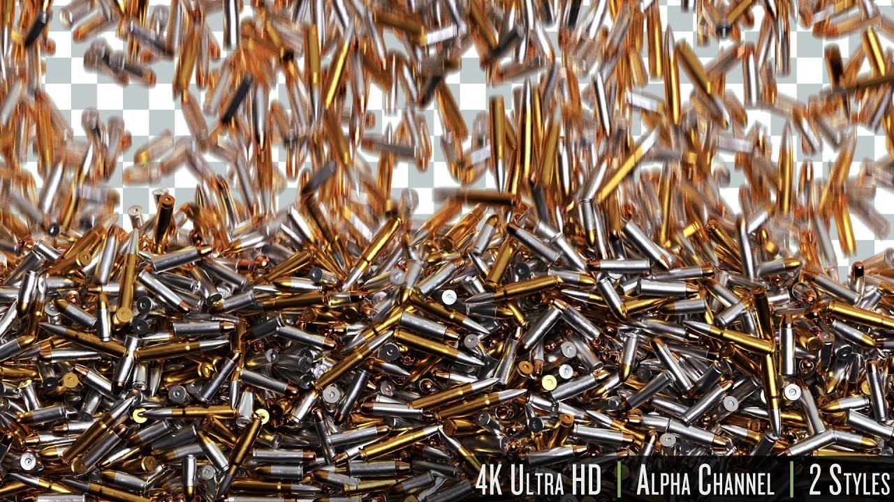 4K Gun Bullets Fill Screen Overlay - YouTube