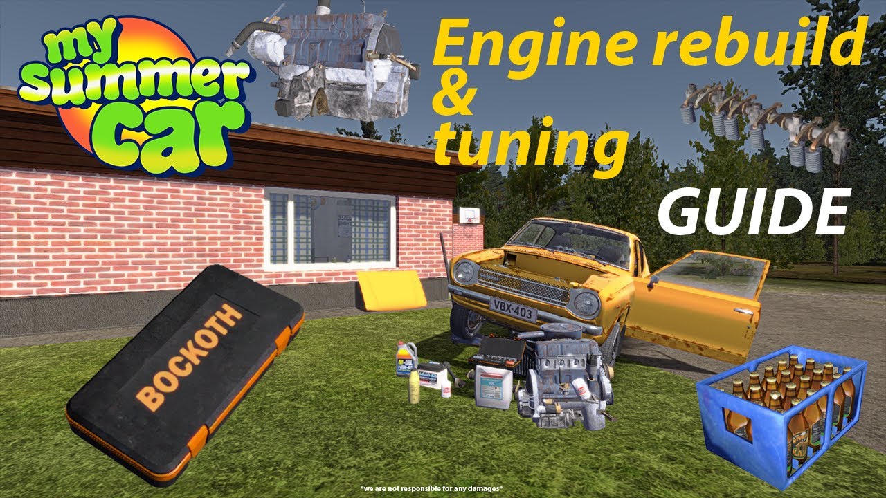 My Summer Car Tutorial | Engine rebuild & tuning - YouTube