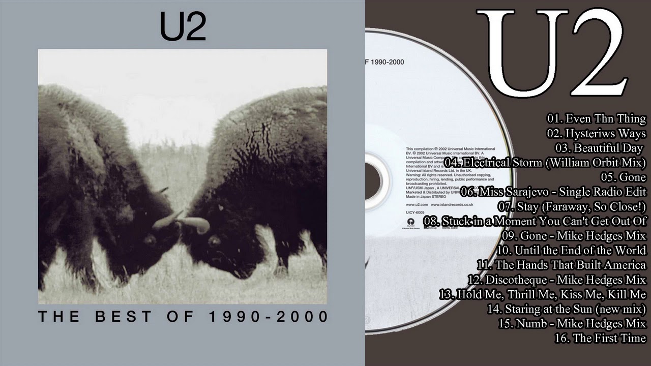 U.2 Greatest Hits Full Album The Best of 1990 - 2000 | Best Of U.2 ...