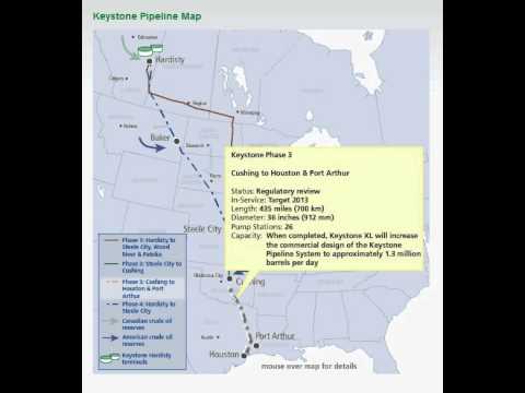 The Keystone XL Map: Tracing a Controversial Pipeline's Path - Eco ...