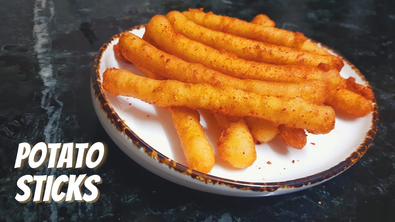 Crispy Potato Sticks/Fries | आलू स्टिकस / फ्राइज | Easy Snack Recipe ...
