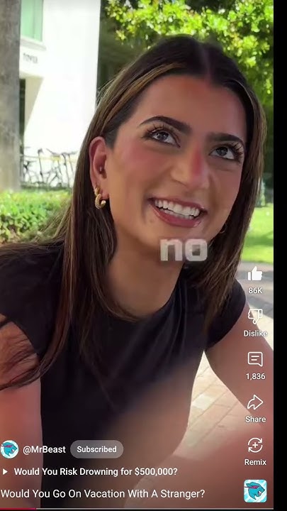 Would You Go On Vacation With A Stranger?#mrbeast #shorts - YouTube