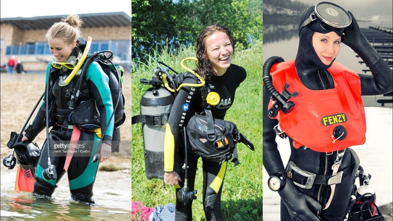 How to look beautiful Indesign leather latex scuba gear diving dress ...