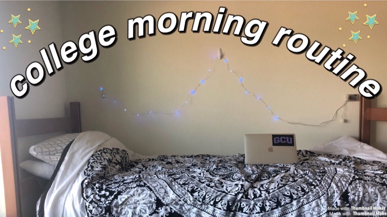 COLLEGE MORNING ROUTINE - YouTube