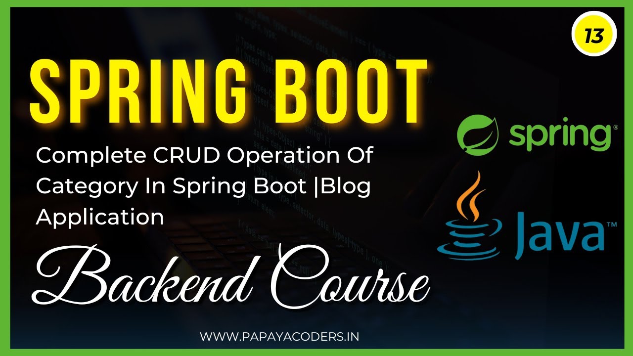 13-Complete CRUD operation of Category in Spring-Boot || Blog ...