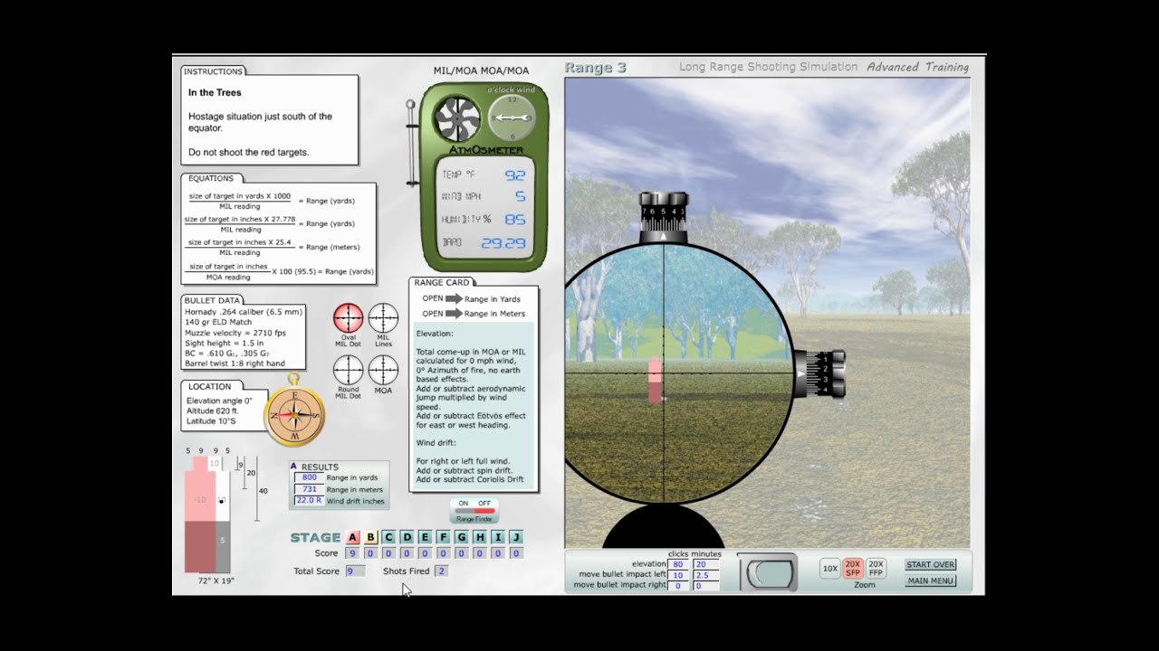 Long Range Shooting Simulation - Advanced Training - YouTube