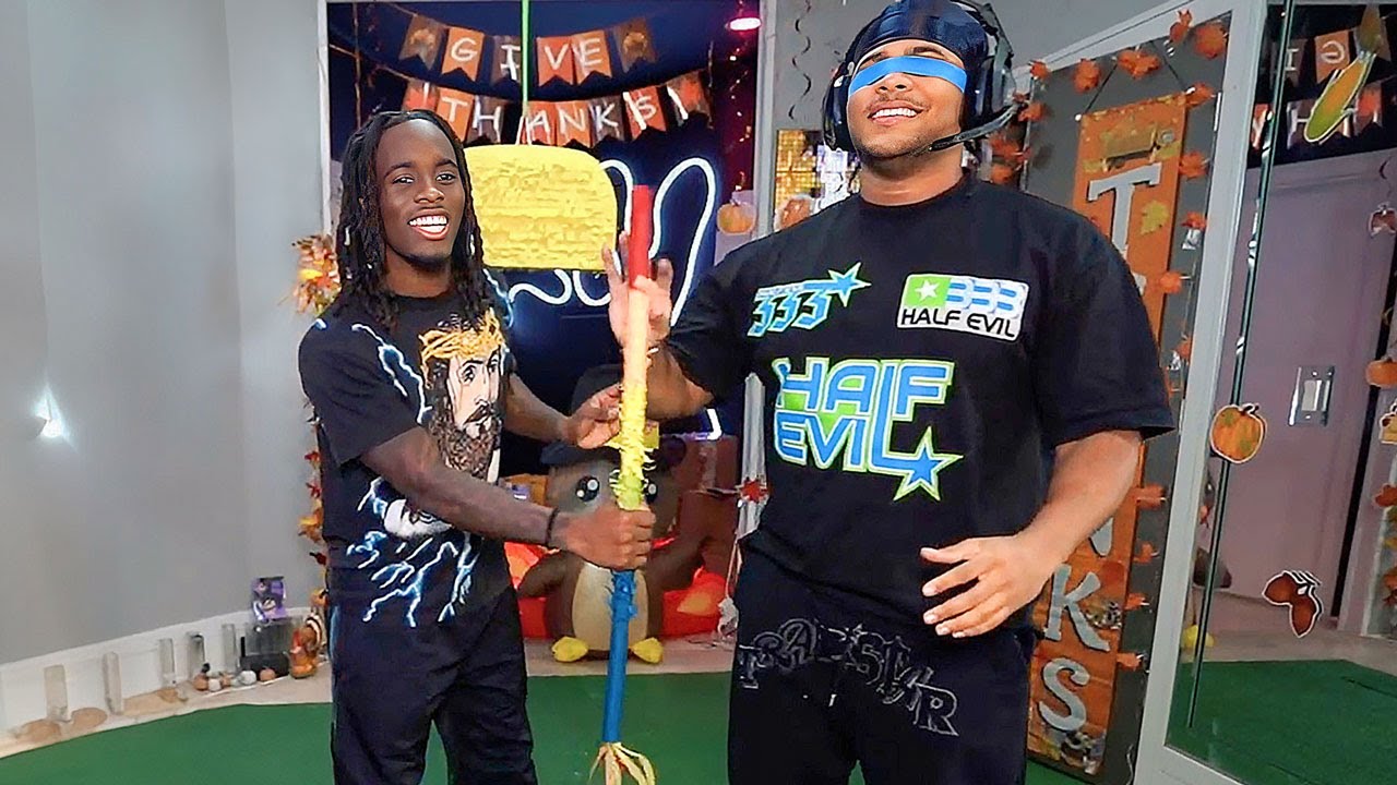 Fanum Surprises Kai Cenat With A Pinata Party..😂 - YouTube