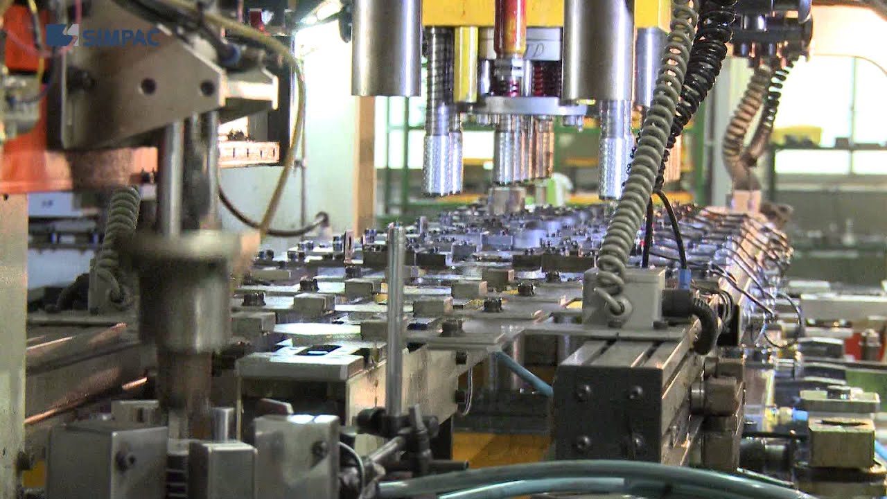 SIMPAC 2500TON 4 POINT TRANSFER PRESS - YouTube