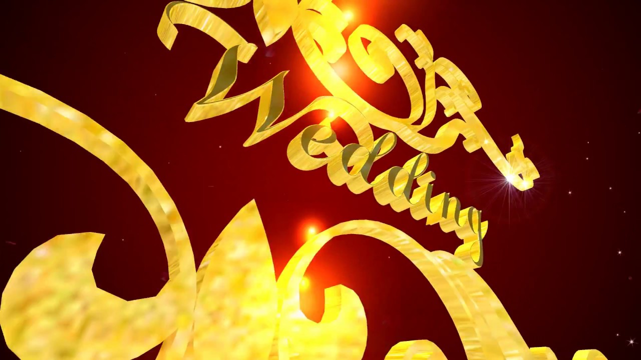 Share wedding intro -Blufftitler 3d animation effect - YouTube