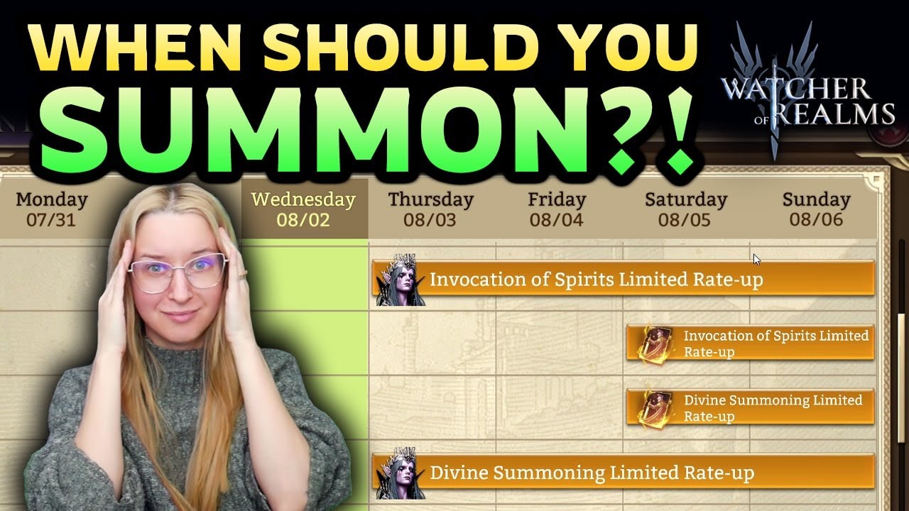When is the BEST time to SUMMON? 🍀 Summoning System Deep Dive Watcher of Realms - YouTube
