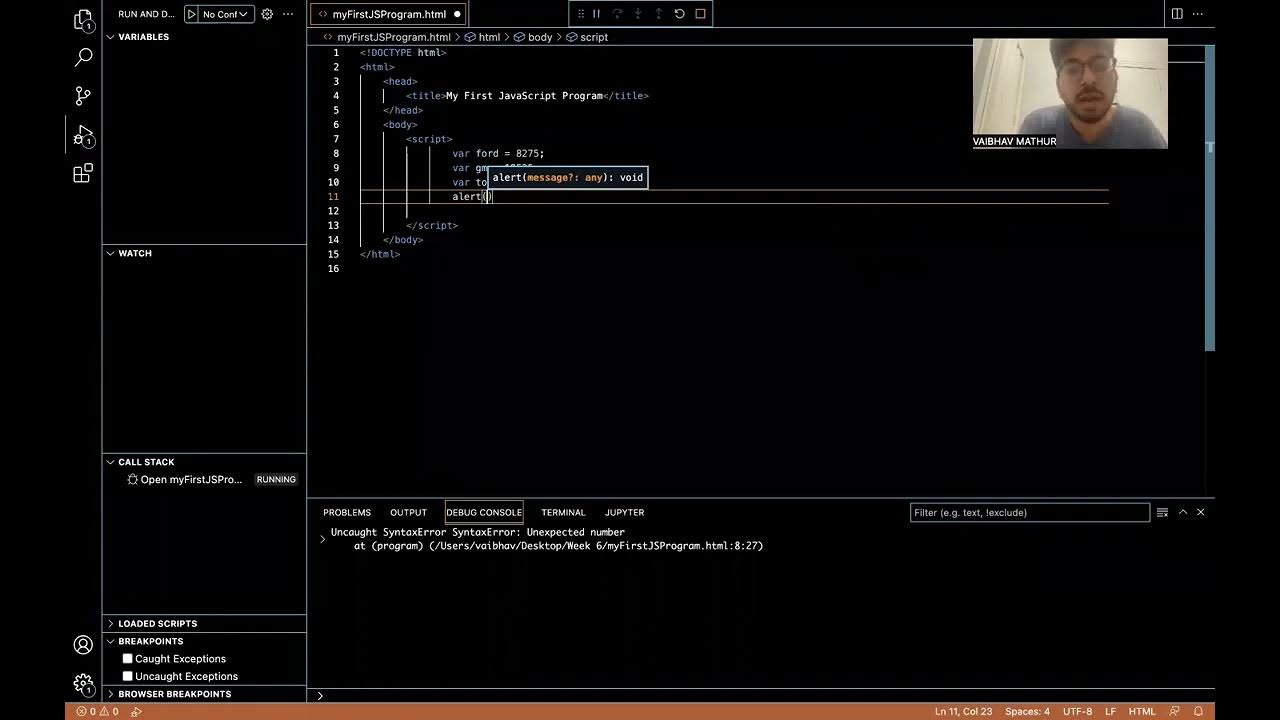 2023 SP Week 6 Intro to Java Script - YouTube