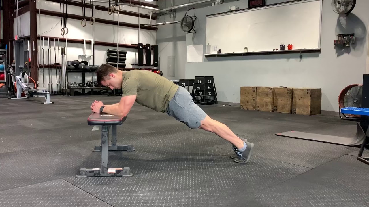 Elevated Elbow Plank - YouTube